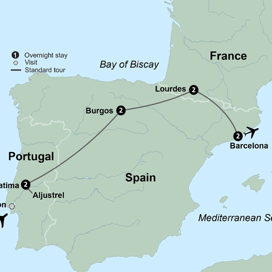Tour | Pilgrimage to Fatima & Lourdes with Barcelona | Collette | 16092