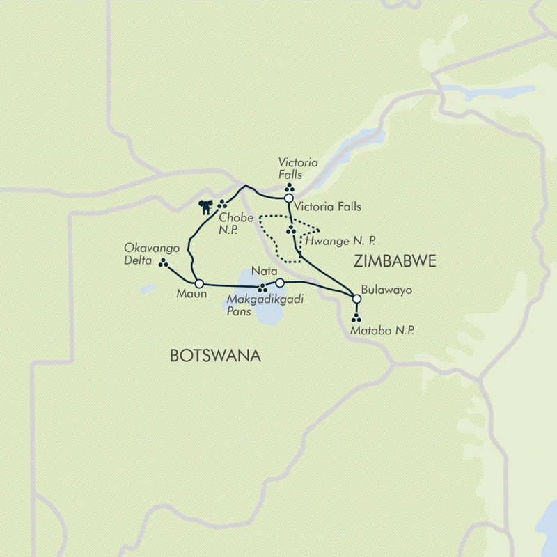 Tour | Botswana & Zimbabwe Lodge Safari | Exodus Adventure Travels | WZA