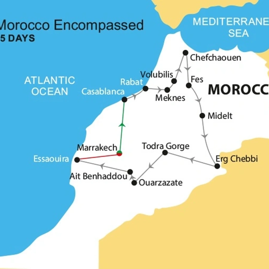 Tour | Morocco Encompassed 15 Days | Nomadic Tours | ME15