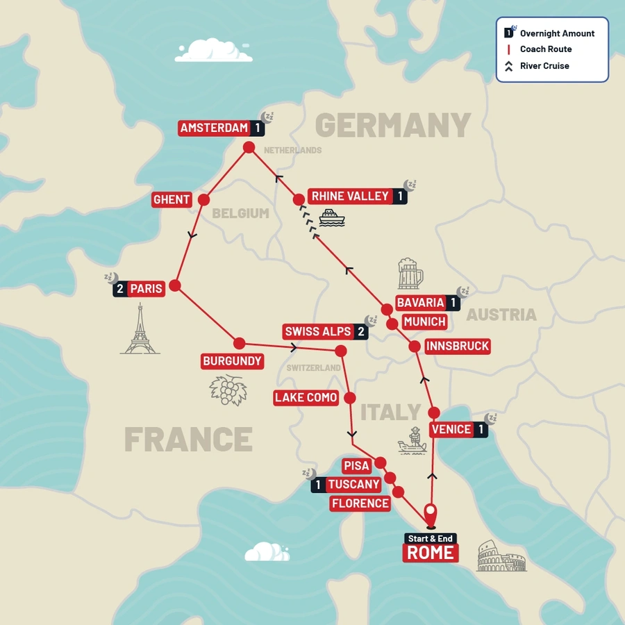 Tour | Europe Highlights | Expat Explore Travel | EH
