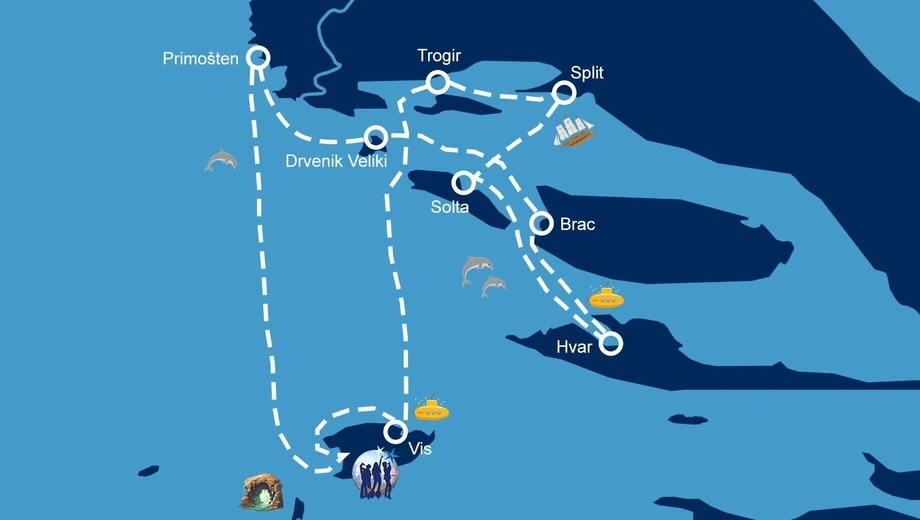 Tour | Sailing Croatia Split - Blue Lagoon, Vis, Hvar, Bol and Trogir ...