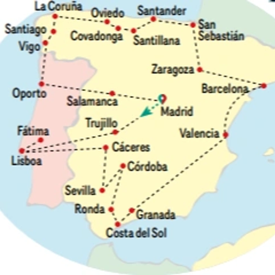Tour | 19 Days Spain & Portugal (Wednesdays) | VPT TOURS | C-3192